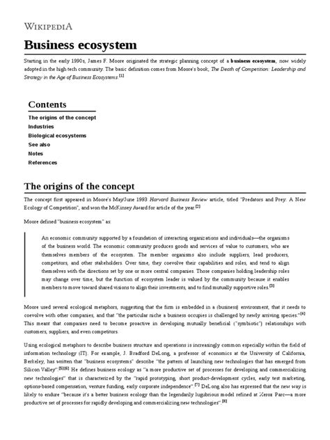 Business Ecosystem Strategy In The Age Of Business Ecosystems Pdf