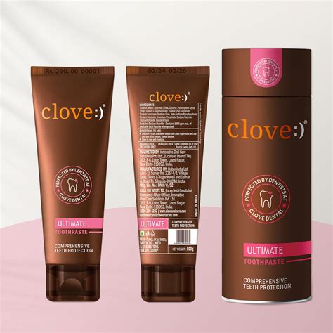 Clove Ultimate Anti Cavity Teeth Whitening Toothpaste