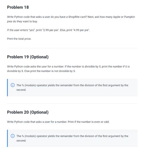 Solved Problem Write Python Code That Asks A User Do You Chegg