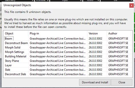 Grasshopper Archicad Connection Outlines Of Archicad Beams
