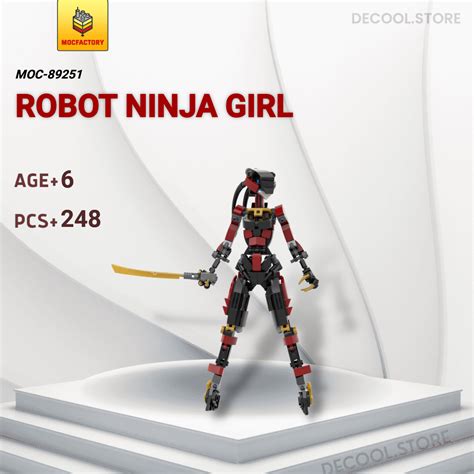robot ninja girl moc factory 89251 official store decool