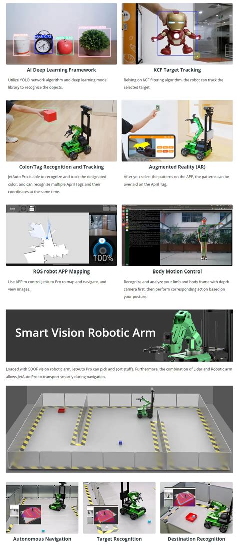 Jetauto Pro Ros Robot Car With Vision Robotic Arm Powered By Jetson Nano Support Slam Mapping
