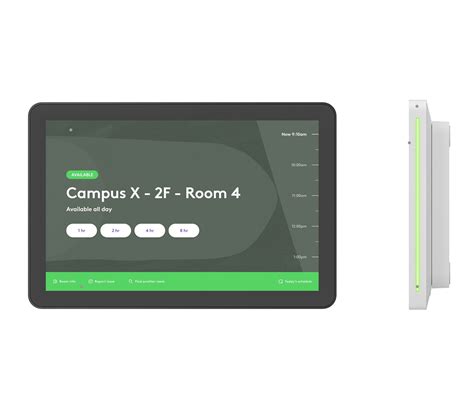 Logitech Tap Scheduler Purpose Built Scheduling Panel For Meeting Rooms Video Conferencing Device