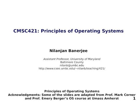 PPTX CMSC Principles Of Operating Systems DOKUMEN TIPS
