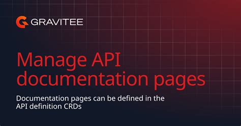 Manage Api Documentation Pages Gravitee Documentation