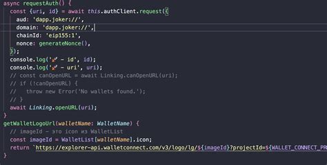 The Wallet Does Not Offer To Sign Anything When Calling Authclientrequest · Issue 56
