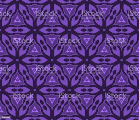 추상적인 기하학적 꽃의 패턴입니다 원활한 벡터 일러스트입니다 디자인에 대 한 인사 카드 배경 벽지 인테리어 디자인 공작새에 대한 스톡 벡터 아트 및 기타 이미지 Istock