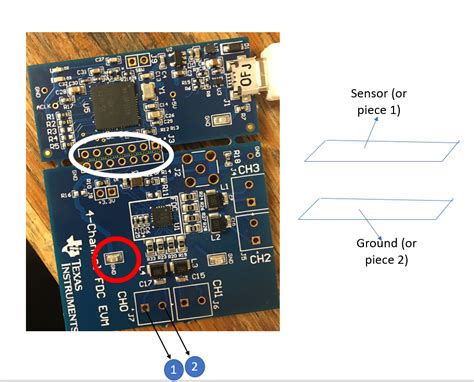 FDC EVM How To Connect The Custom Sensor To FDC And Capacitance Calculation Sensors