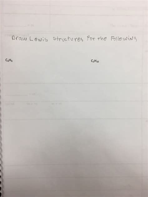 Solved Draw Lewis Structures For The Following Chegg