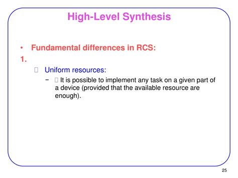 Ppt High Level Synthesis For Reconfigurable Systems Powerpoint