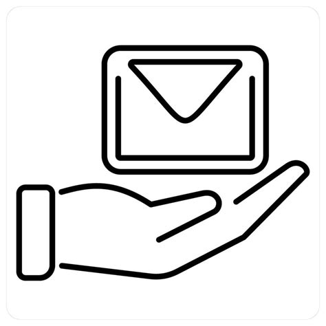 Email And Message Icon Concept In Black Line Color 66249856 Vector Art At Vecteezy