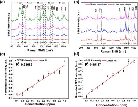 Sers Spectra Of A Dch And B Enx For Each Sample The Spectra Were Download Scientific Diagram