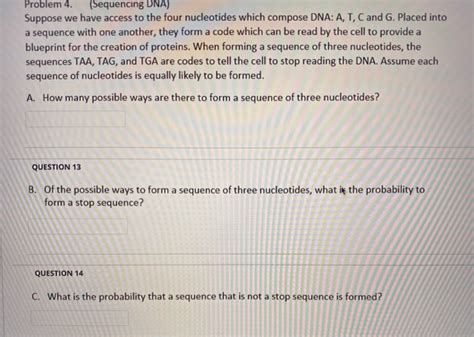 Solved Sequencing DNA Problem 4 Suppose We Have Access To Chegg Com