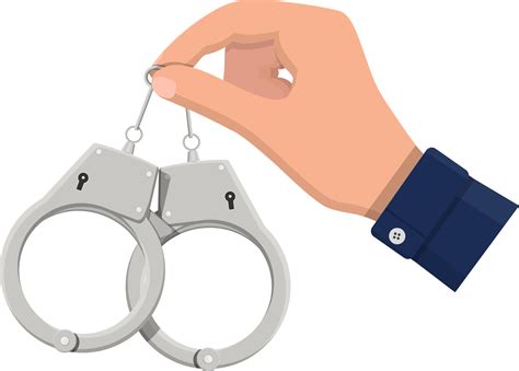 Modern Metal Handcuffs Png