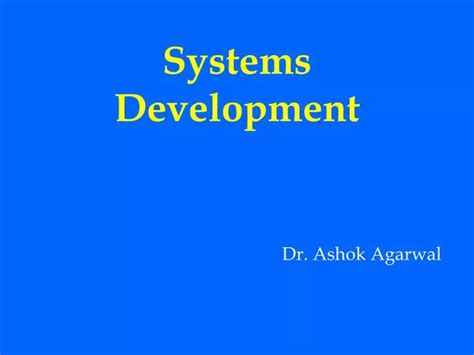 PPT Systems Development PowerPoint Presentation Free Download ID 1671238