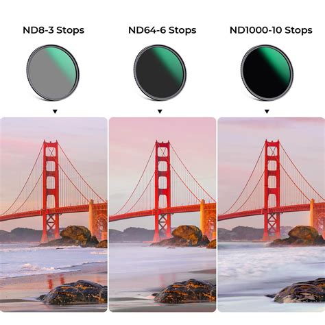10 Stop Nd Filter 62mm Nd8 Nd64 Nd1000 24 Kandf Concept Kandf Concept