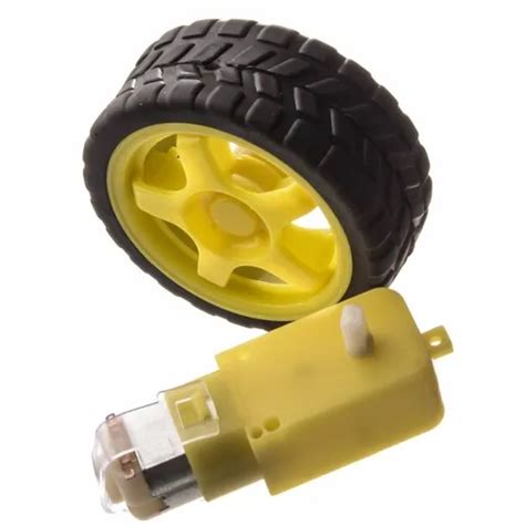 12 Roda Pneu Motor Dc 3 A 6v Reducao Robotica Arduino Frete Grátis