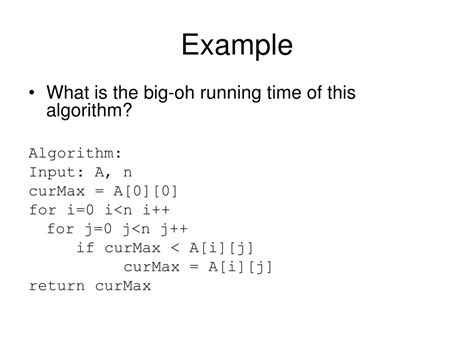 ppt algorithm running time analysis powerpoint presentation free