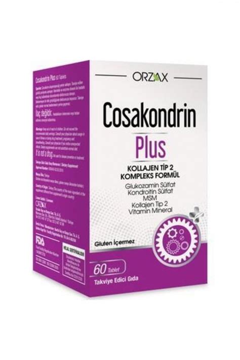 Orzax Cosakondrin Plus 60 Tablet - PttAVM.com - 2024