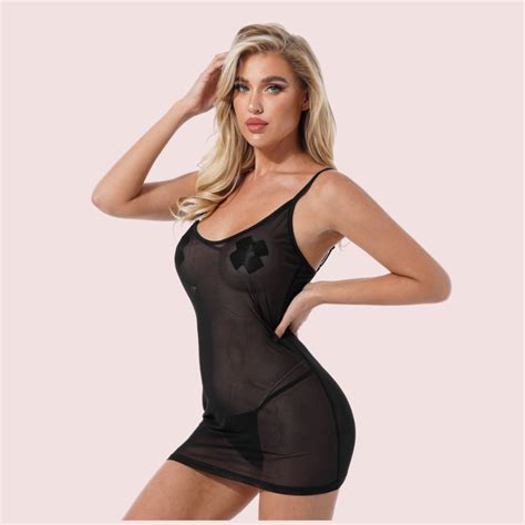 Sexy See Through Black Mesh Chemise Buy Now From Snazzyway