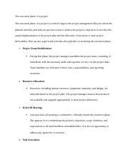 The Execution Phase Of A Project Docx The Execution Phase Of A Project The Execution Phase Of