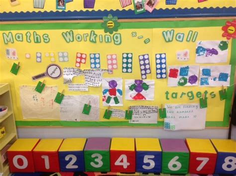 Reception Maths Working Wall To Support Learning Math Classroom