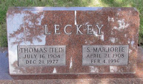 Thomas Treavor Ted” Leckey 1904 1977 Find A Grave Memorial