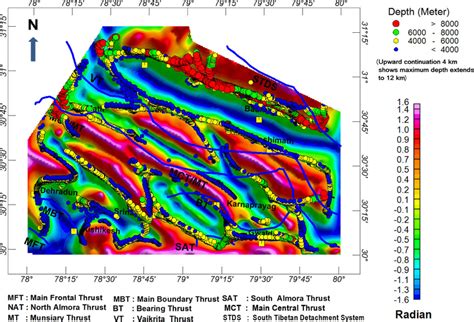 Map Showing The Various Thrust Fault Locations Tilt Angle Map Download Scientific Diagram