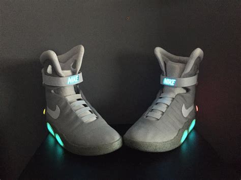 2015 Nike Mag Marty Mcfly Back To The Future Shoes Custom Made Size 11