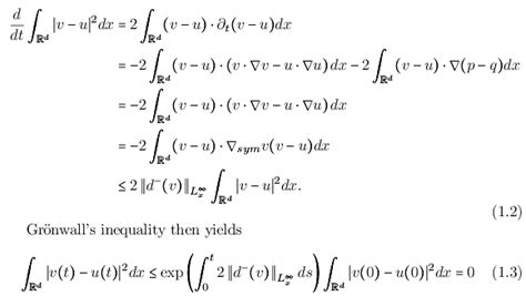 Fluid Dynamics Uniqueness Of Classical Solution Incompressible Euler