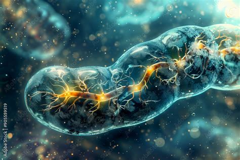 Cellular Respiration With Mitochondria Producing Atp Through The