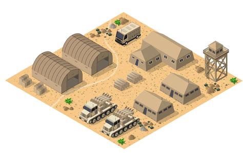 Military Camp Base Vector Art Icons And Graphics For Free Download