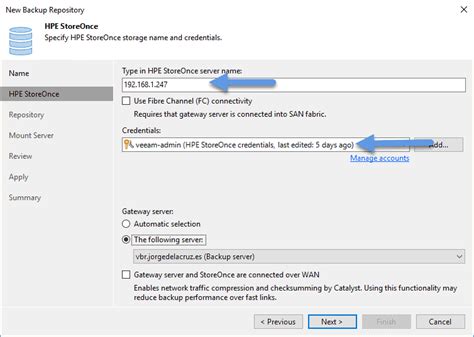 HPE How To Configure HPE StoreOnce Catalyst Copy In Veeam Backup Replication V10 The Blog