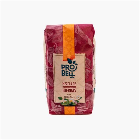 Probell Yerba Mate Herbal Blend With Poleo Mint And Chamomile 500 G 17 64 Oz