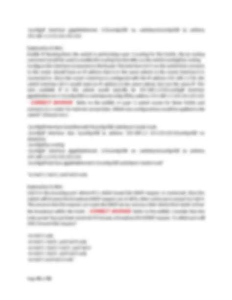 Cisco Netacad Srwe Final Exam Questions And Answers Exams Information Technology Docsity