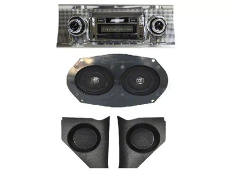 Custom Autosound Ecklers Usa 230 Wspeakers Ek 850441 1957 Chevy Bel