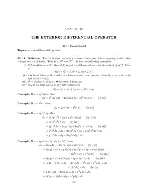 Notes On Advanced Calculus Advanced Calculus Develops On The