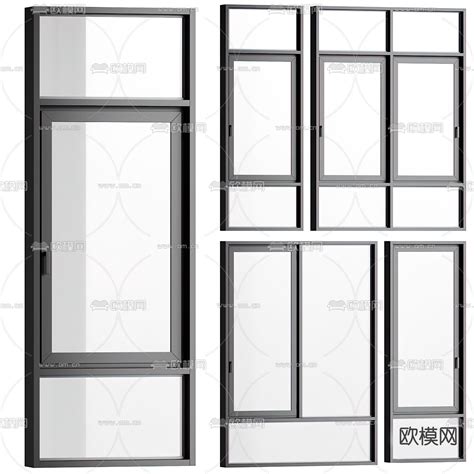 铝合金窗户 平开窗3d模型下载 Id12247297 3dmax免费模型 欧模网