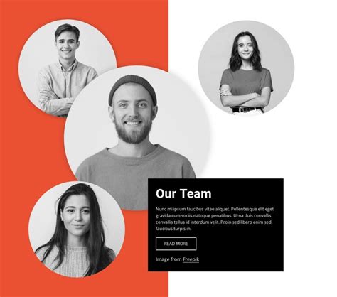 team block with layered images html code example by nicepage