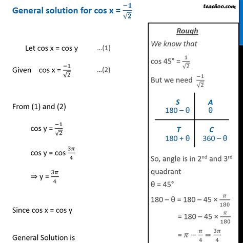 Finding General Solutions Trigonometry With Examples And Questions