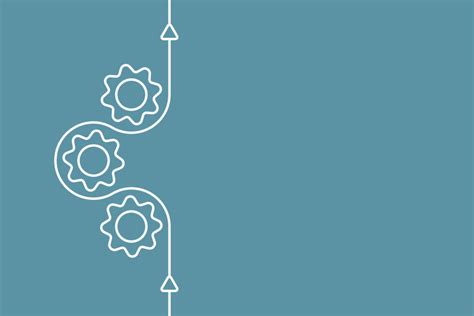 Three Gear Cog Cogwheels Demonstrate Business Process