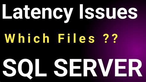 Sql Server Disk High Io Latency Issues Sql Server Disk Performance