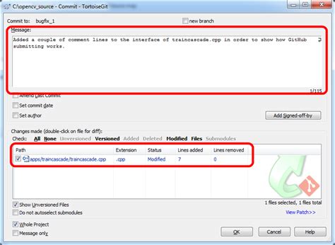 First Steps To GitHub Need Some Help Adding Bugfixes OpenCV Q A Forum