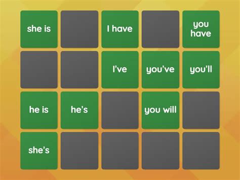 Contractions Matching Pairs