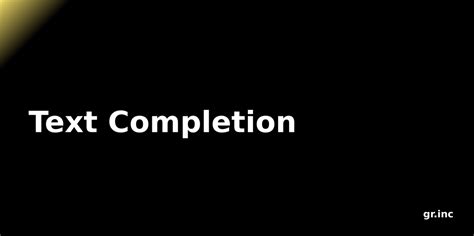 Text Completion General Reasoning