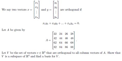 show that v is a subspace of r 4 and find a basis for v r linearalgebra