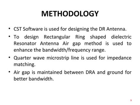 Rectangular Ring Shaped Dielectric Resonator Antenna For Dual And Wideband Frequency Ppt