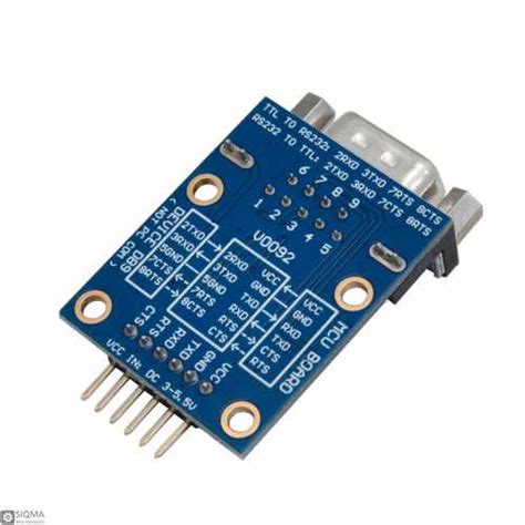 max232 rs232 to ttl converter module db9 serial port connector eph