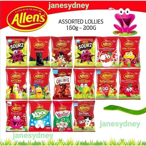 Jual Allens Australia Confectionery Candy Jelly Gummy Lollies Sour