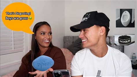 Quizzing My Sister On Male Products Youtube